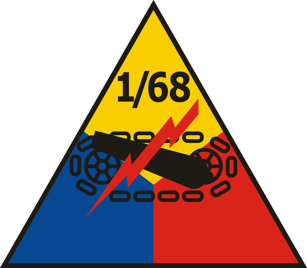 1st Battalion 68th Armor Decal - Military Graphics