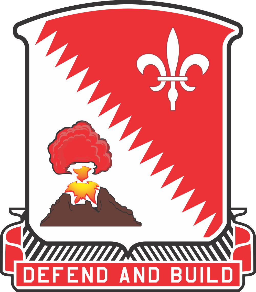 34th Engineer Battalion DUI Decal - Military Graphics