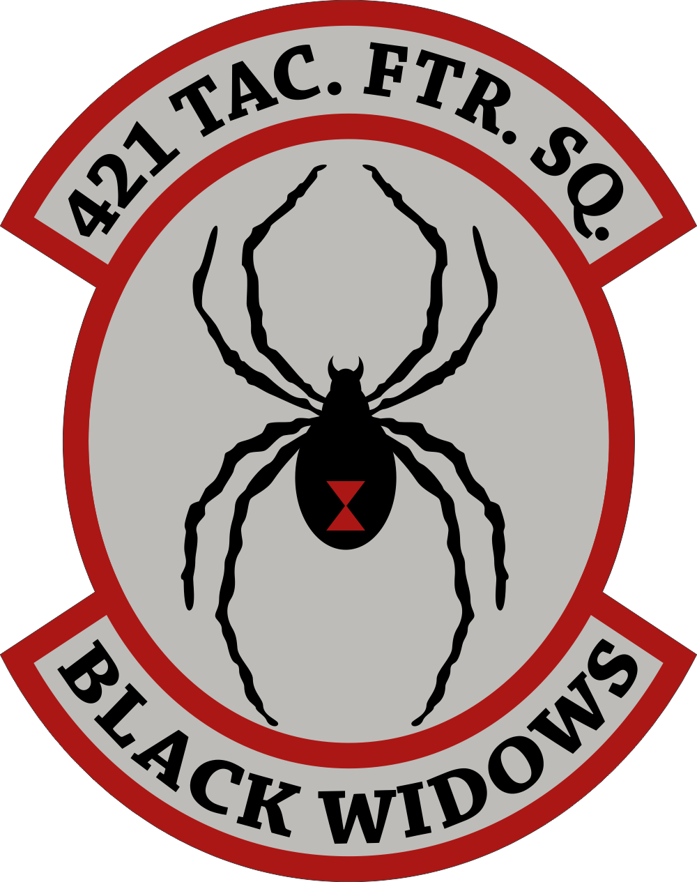 421st Tactical Fighter Squadron Black Widows Decal - Military Graphics