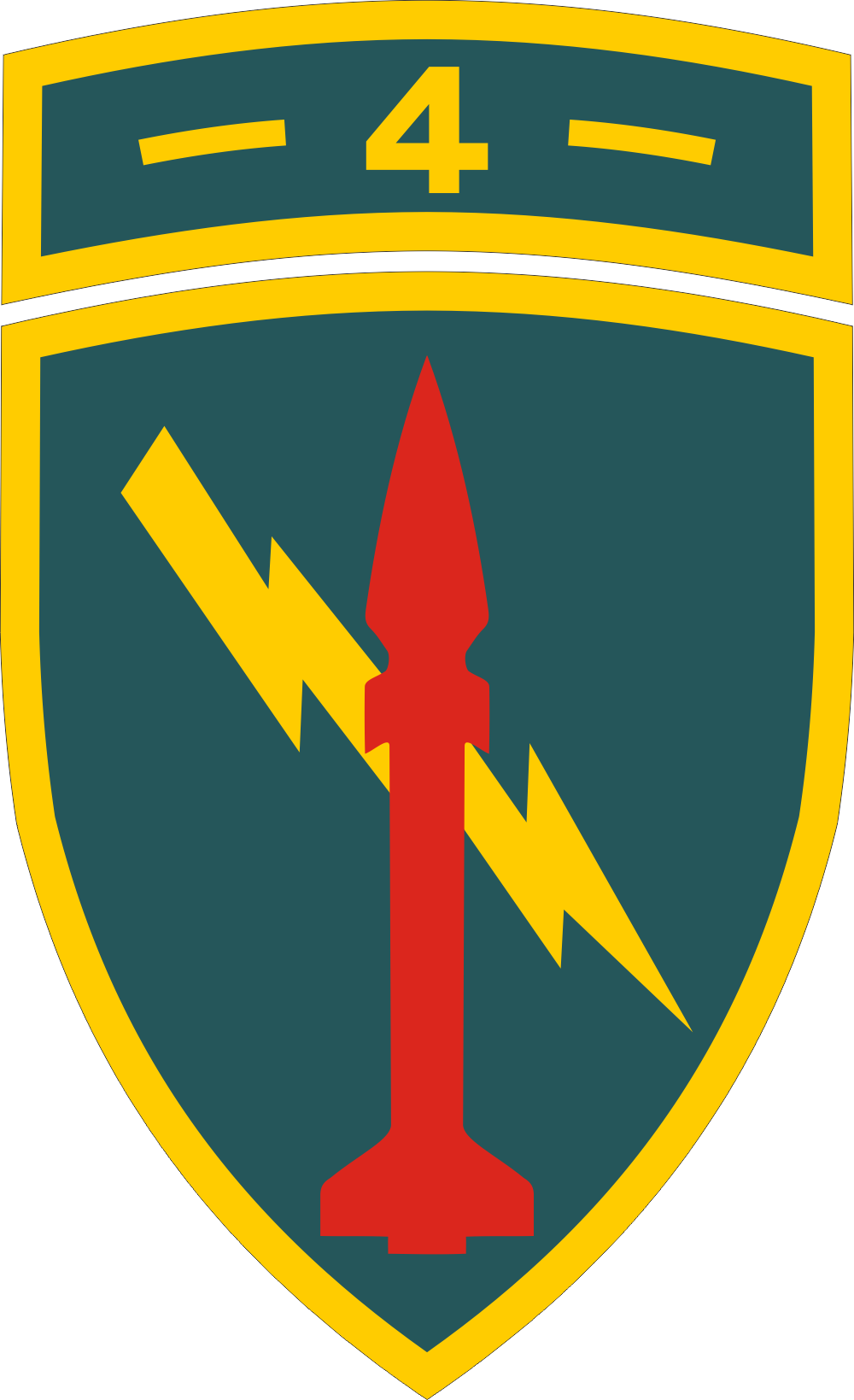 4th United States Missile Command Decal - Military Graphics