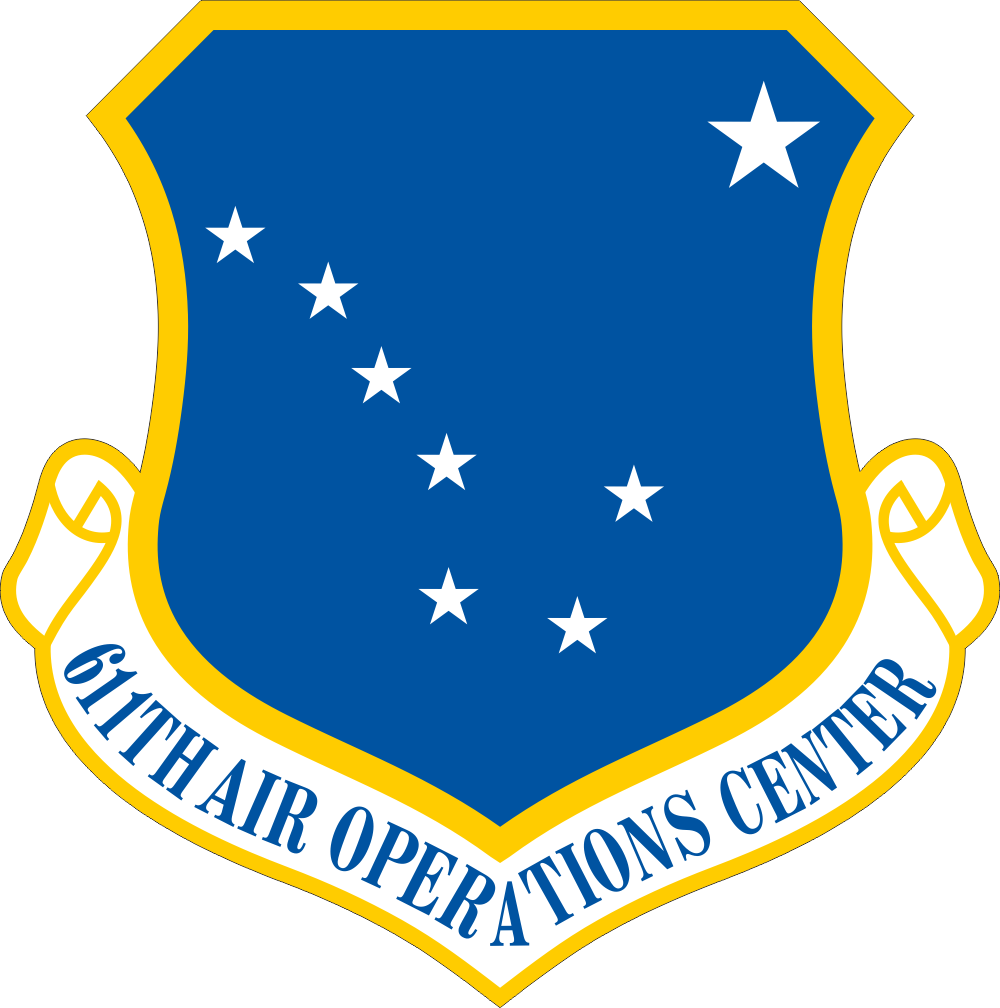 611th Air Operations Center (Color) Decal - Military Graphics