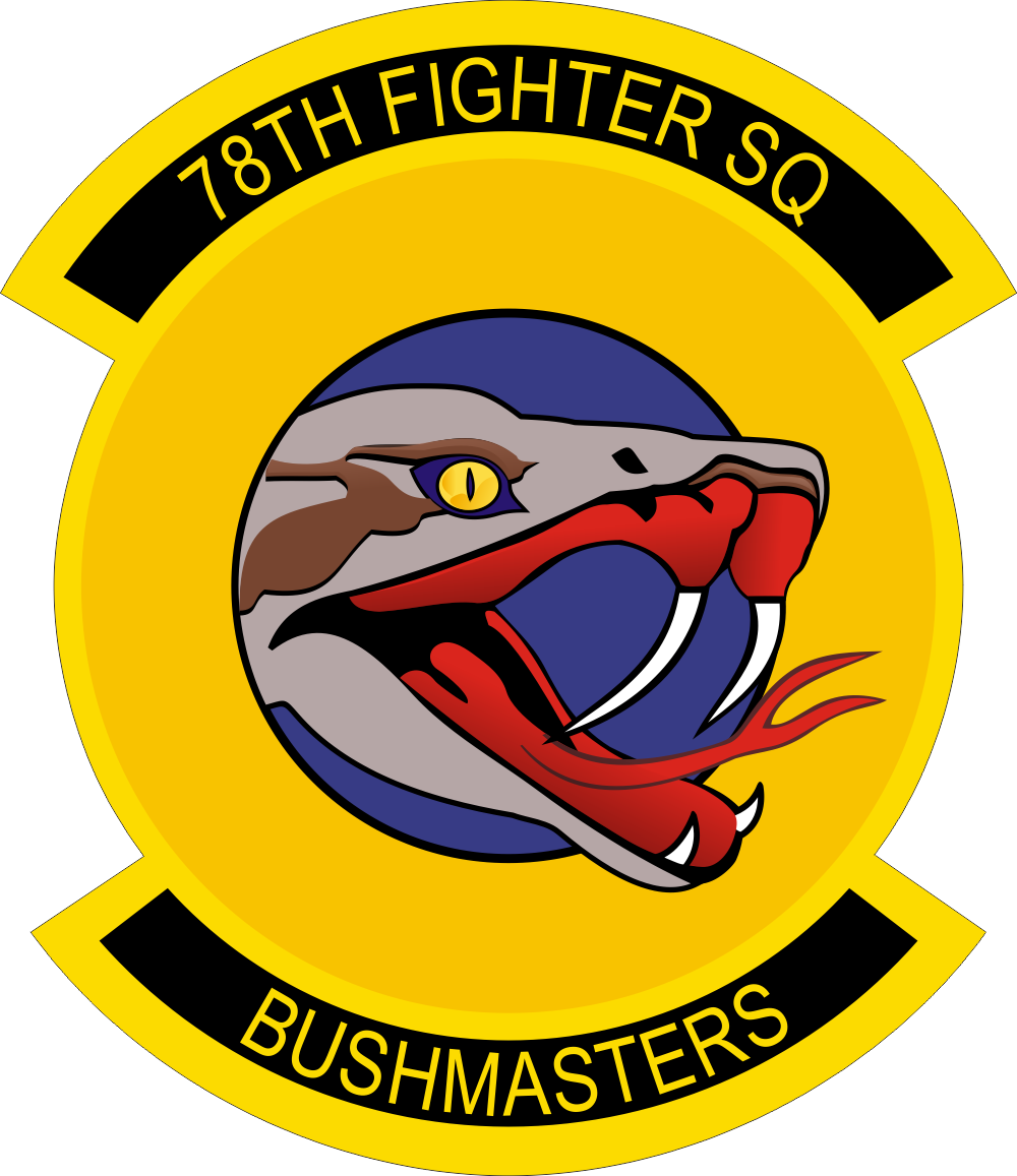 78th Fighter Squadron Decal - Military Graphics