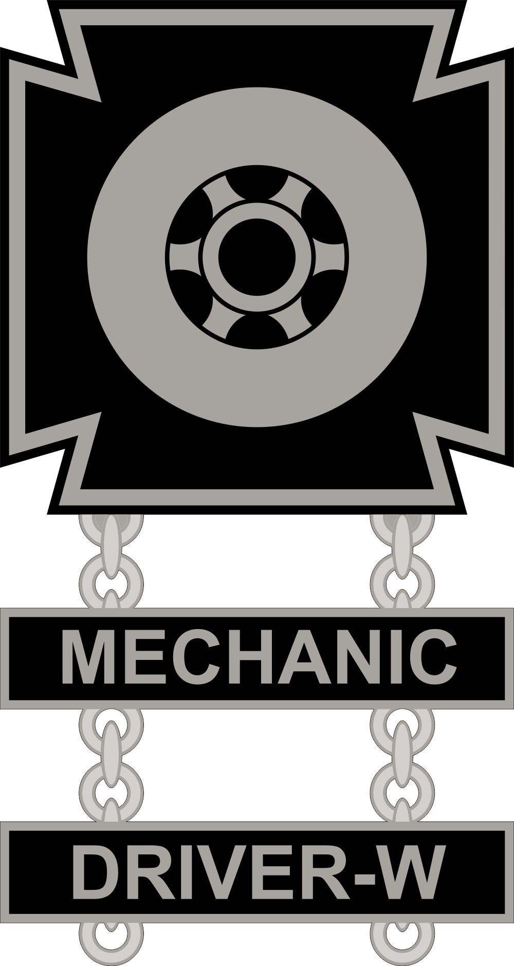 Army Driver and Mechanic Badge Decal - Military Graphics