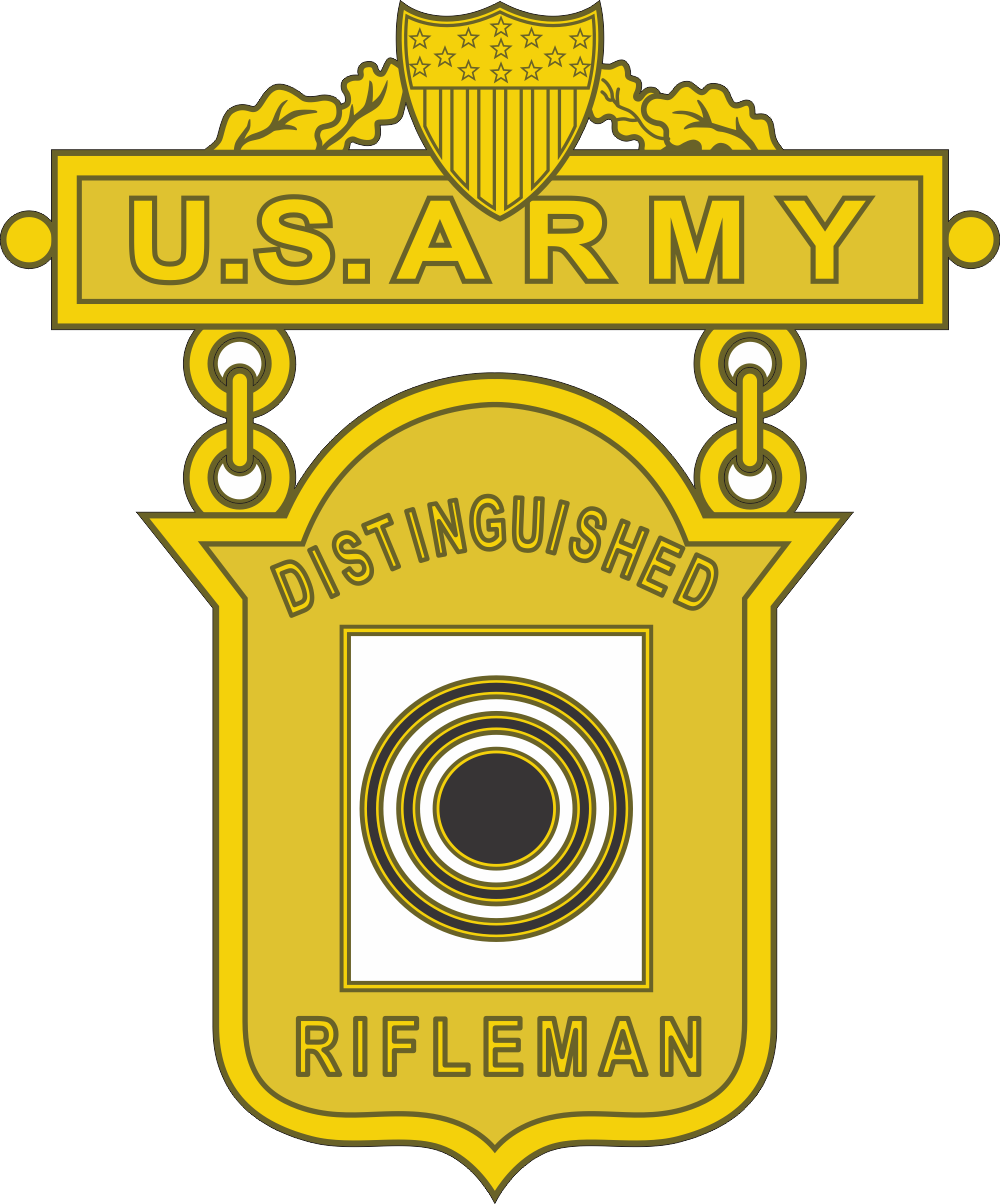 Army Distinguished Rifleman Badge Decal - Military Graphics