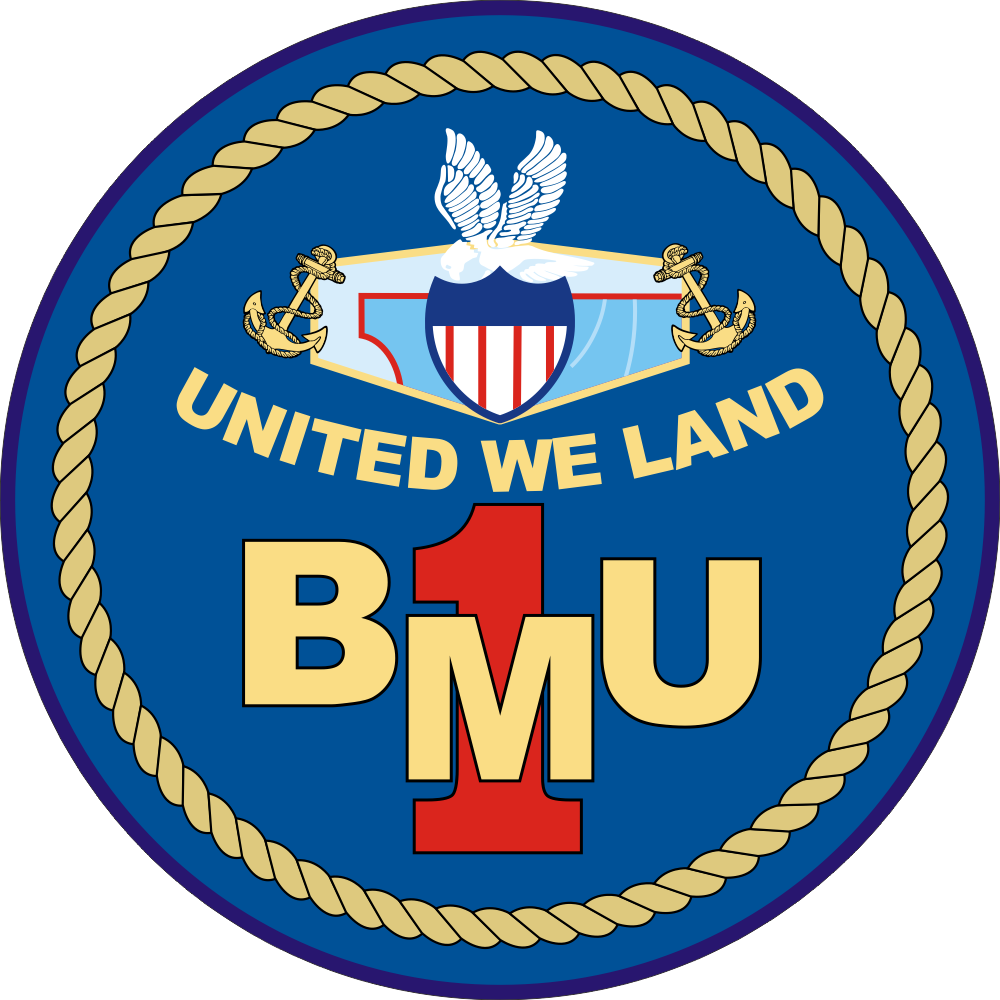 BMU-1 Beachmaster Unit 1 - United We Land Decal - Military Graphics
