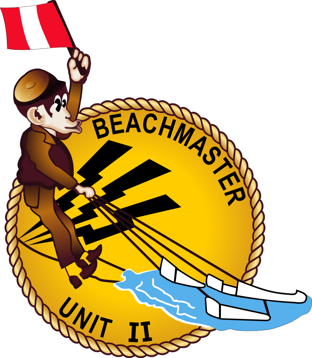 BMU-2 Beachmaster Unit 2 - Chimp 2 Decal - Military Graphics