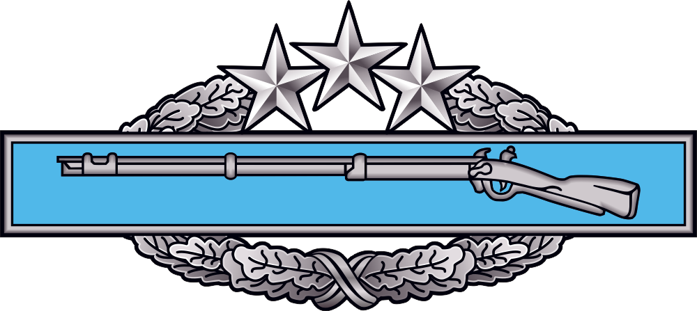 Combat Infantryman Badge Fourth Award Decal - Military Graphics