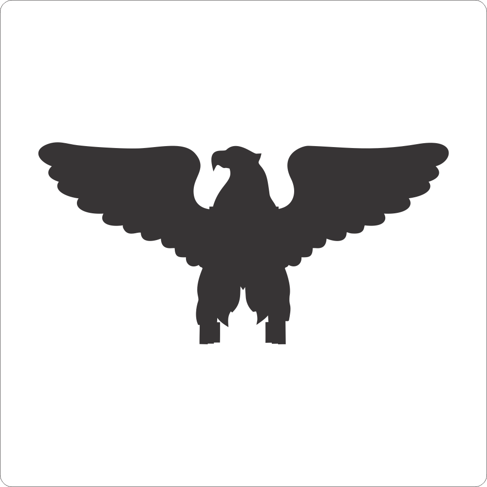 O-6 Colonel Silhouette (White) Decal - Military Graphics