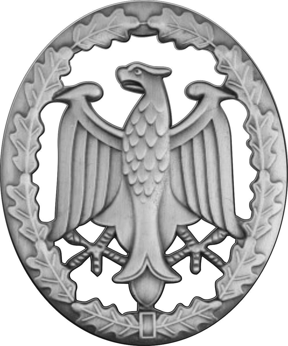 German Armed Forces Proficiency Badge (Silver) Decal - Military Graphics