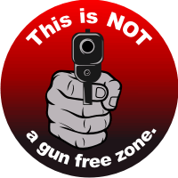 This is NOT a Gun Free Zone Decal - Military Graphics