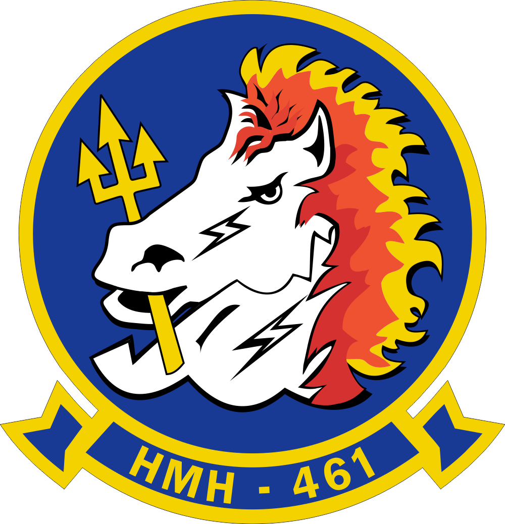 HMH-461 Marine Heavy Helicopter Squadron (v2) Decal - Military Graphics