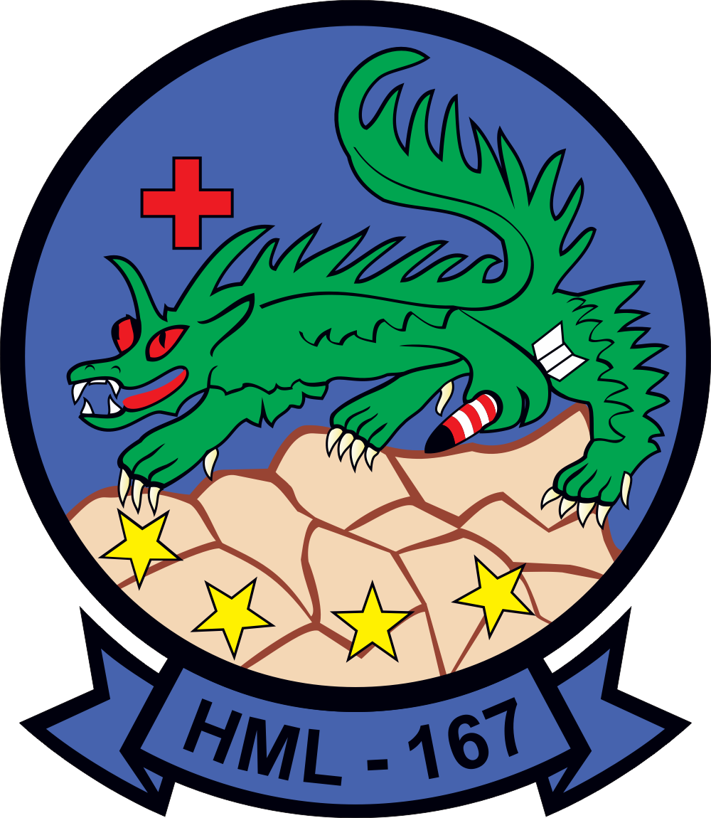 HML-167 Marine Light Helicopter Squadron Decal - Military Graphics