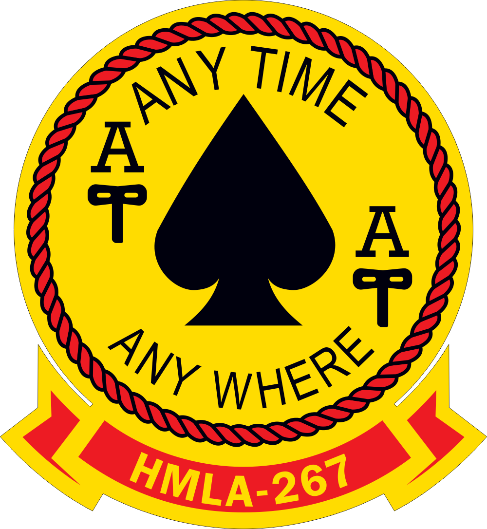HMLA-267 Marine Light Attack Helicopter Squadron (v2) Decal - Military ...