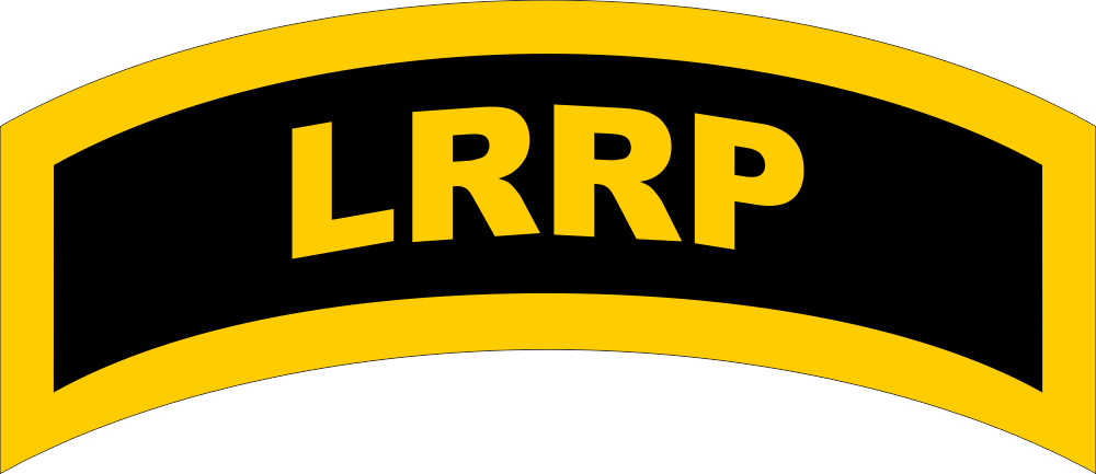 LRRP Tab (Yellow/Black) Decal - Military Graphics