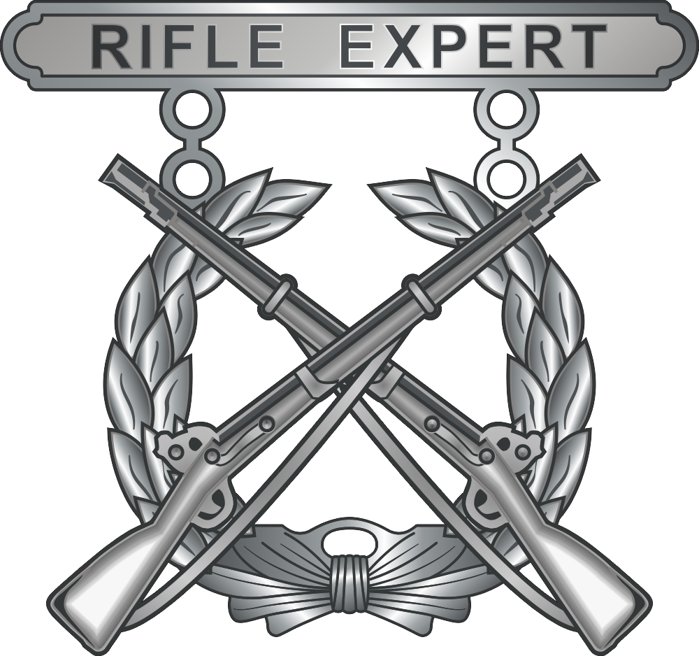 USMC Rifle Expert Qualification Badge Decal - Military Graphics