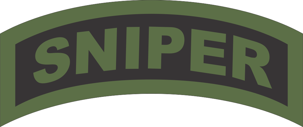Sniper Tab (Green/Black) Decal - Military Graphics