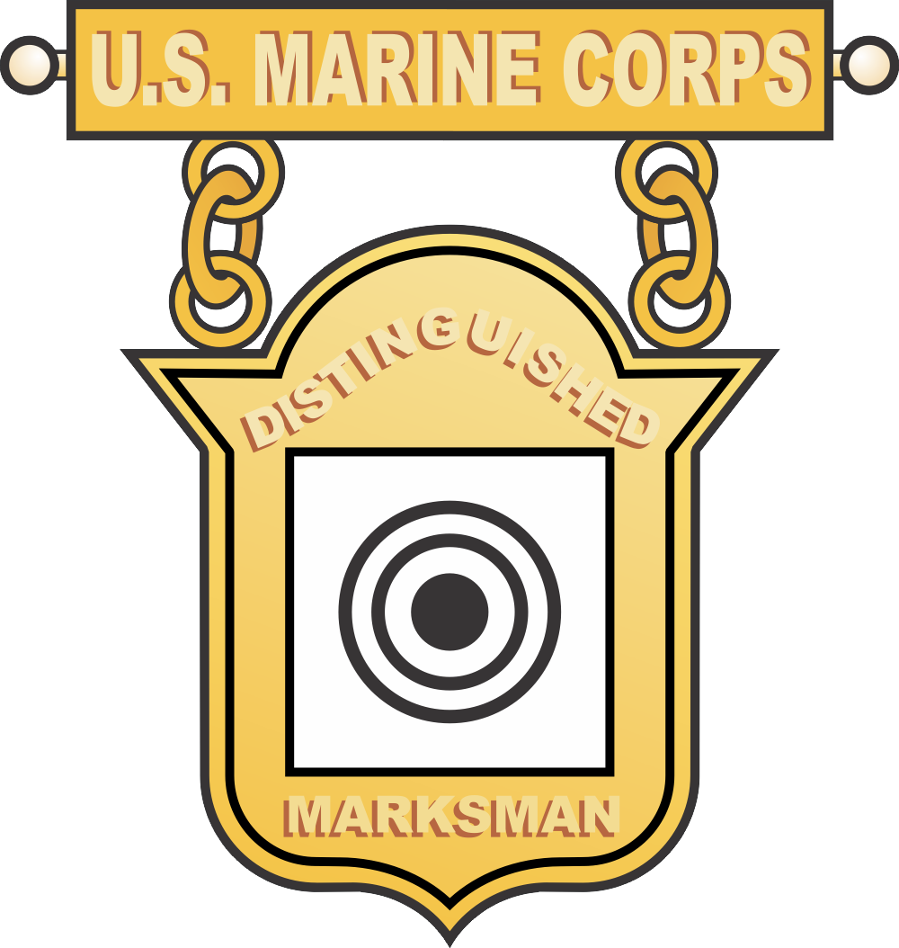 USMC Distinguished Marksman Badge Decal - Military Graphics