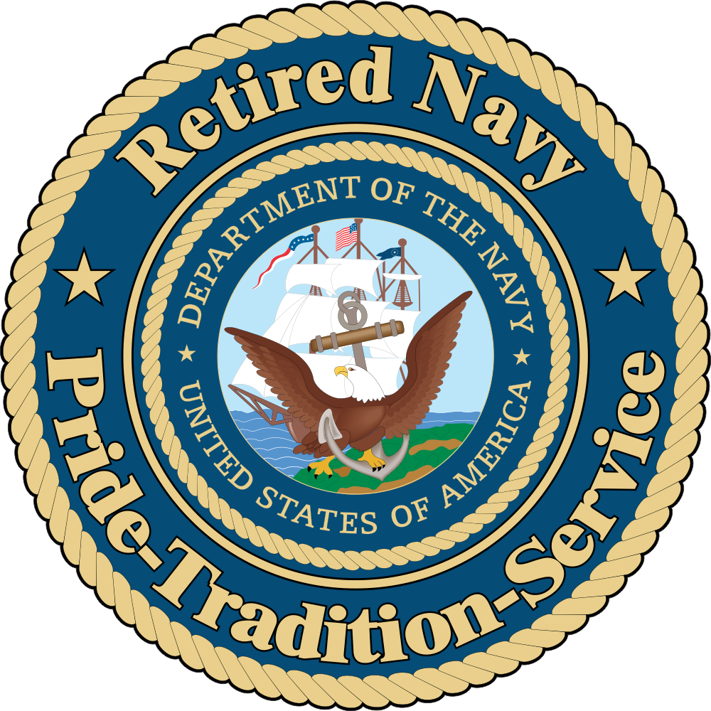 US Navy Retired (v2) Decal - Military Graphics