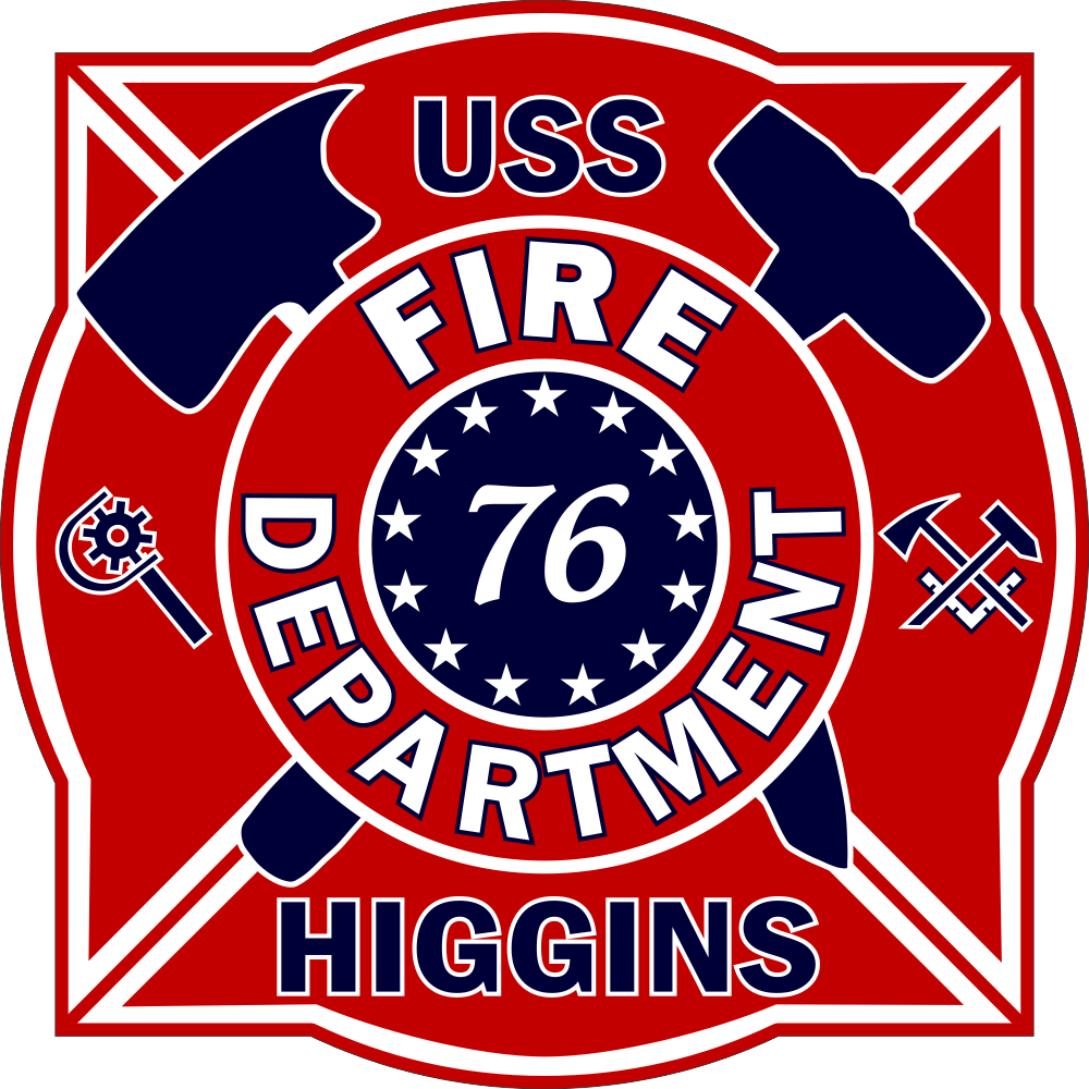 USS Higgins Fire Department Decal - Military Graphics