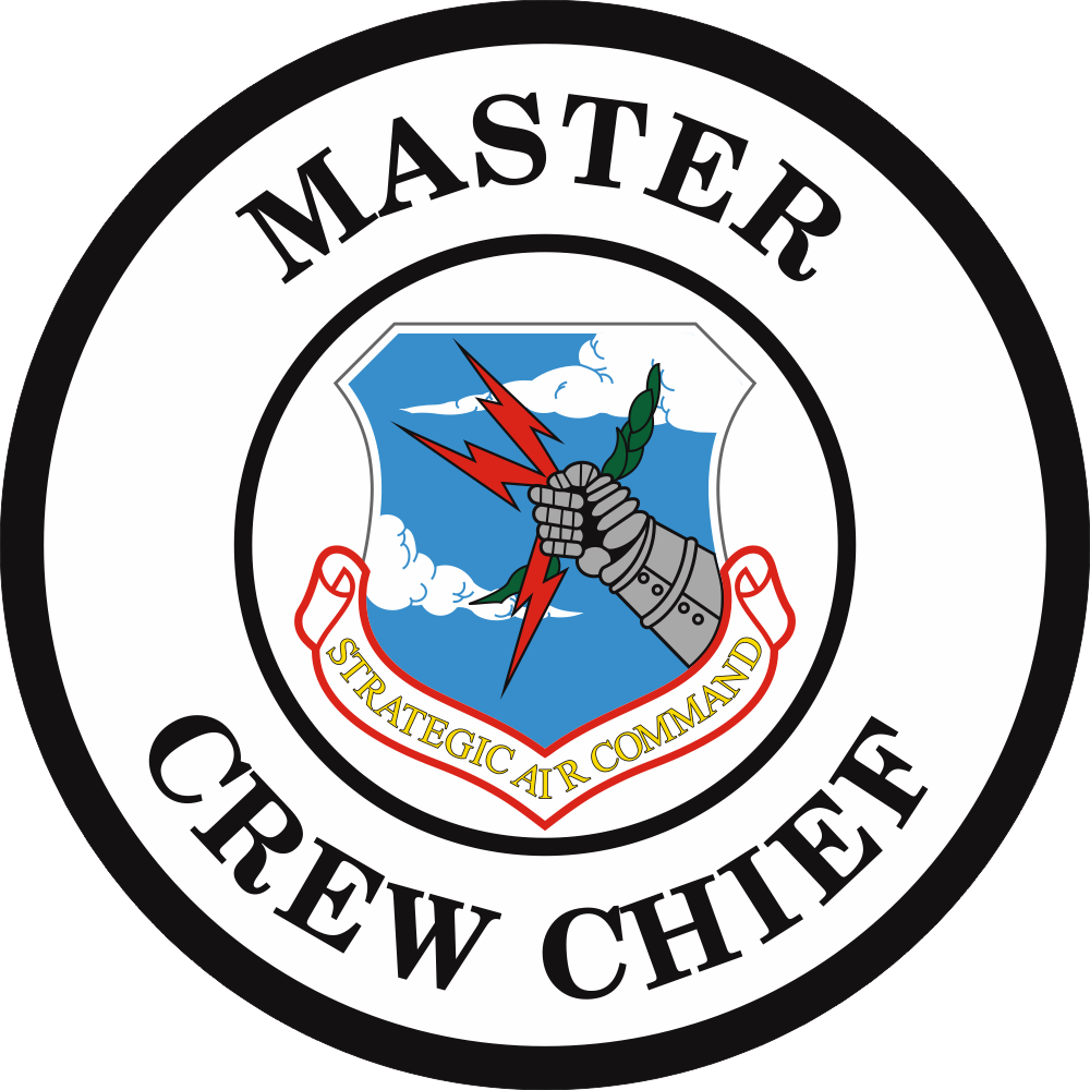Strategic Air Command Master Crew Chief Decal - Military Graphics