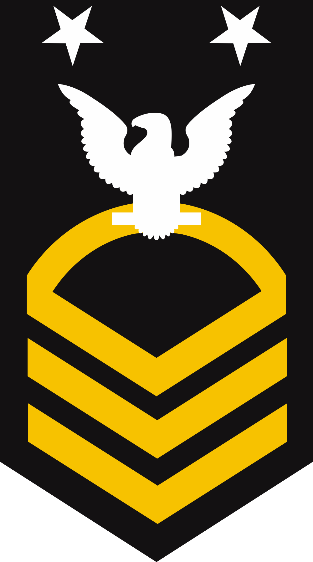 Navy E-9 Master Chief Petty Officer (Gold) Decal - Military Graphics