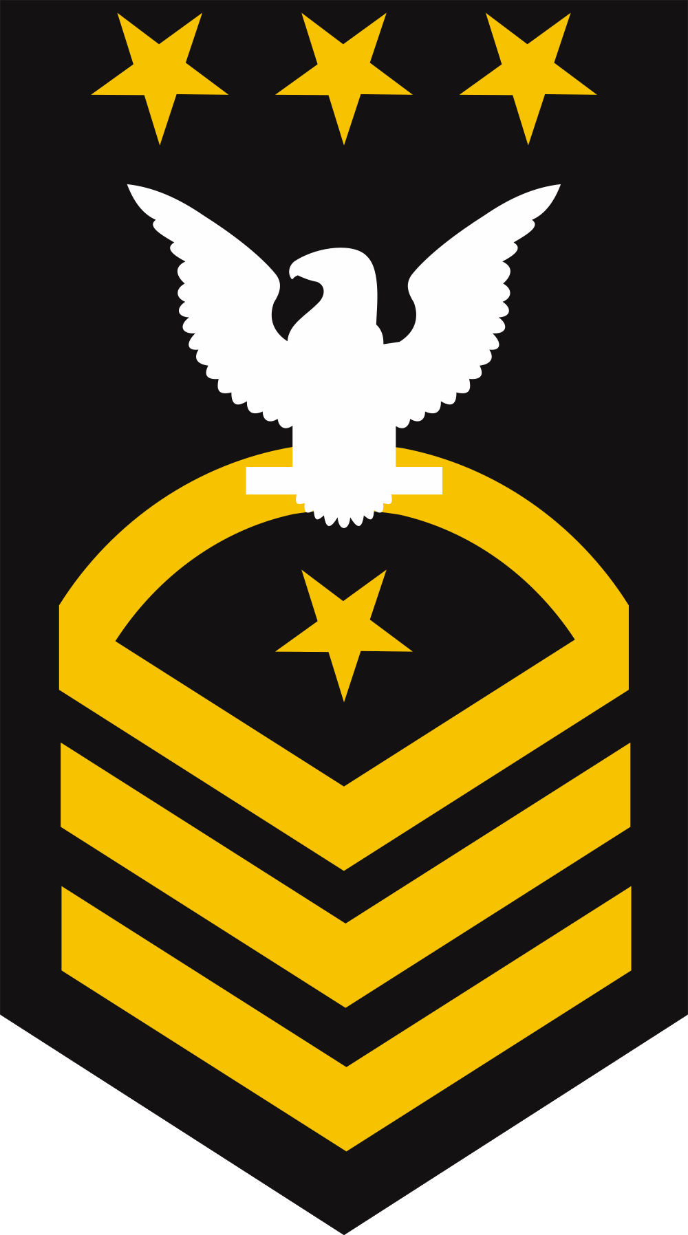 Navy E-9 Master Chief Petty Officer of the Navy (Gold) Decal - Military ...
