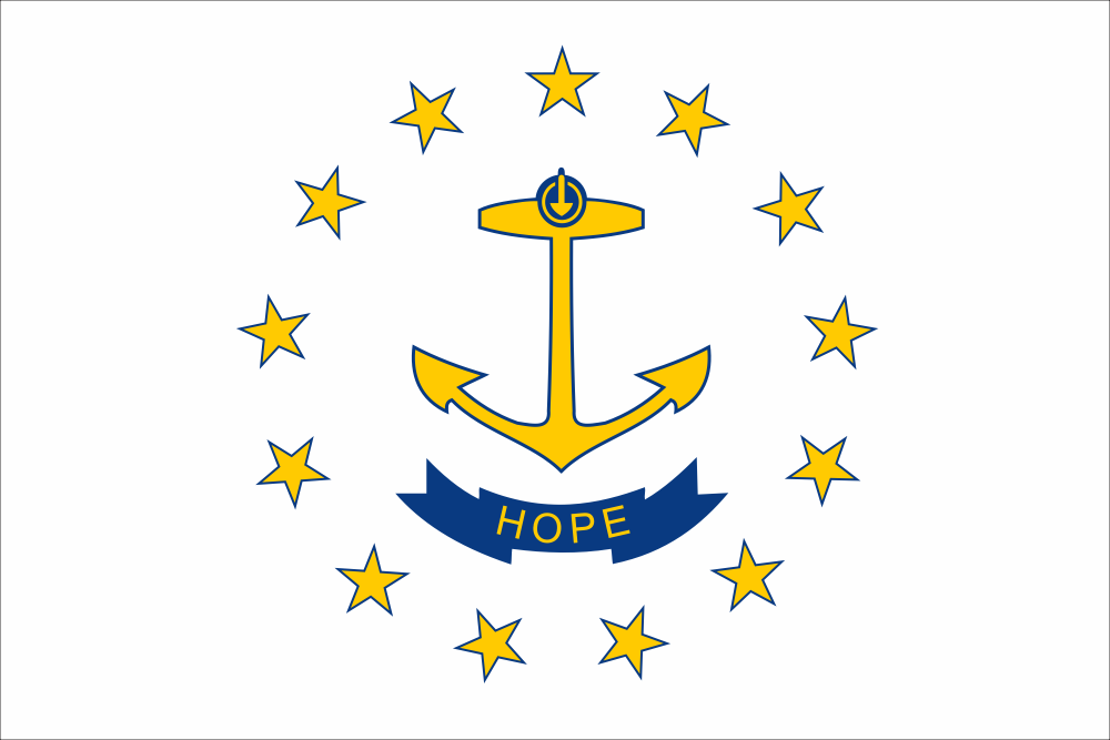 Rhode Island State Flag Decal - Military Graphics