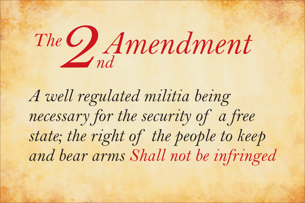 2nd Amendment Decal - Military Graphics