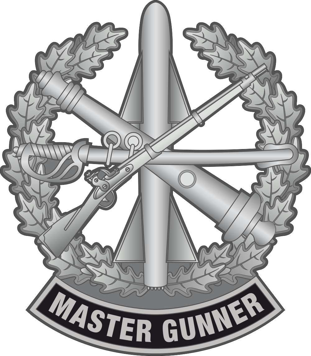 Master Gunner Badge Decal - Military Graphics