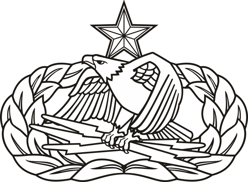 Air Force Airfield Systems & Radar Maintenance Badge BW - Senior Decal ...