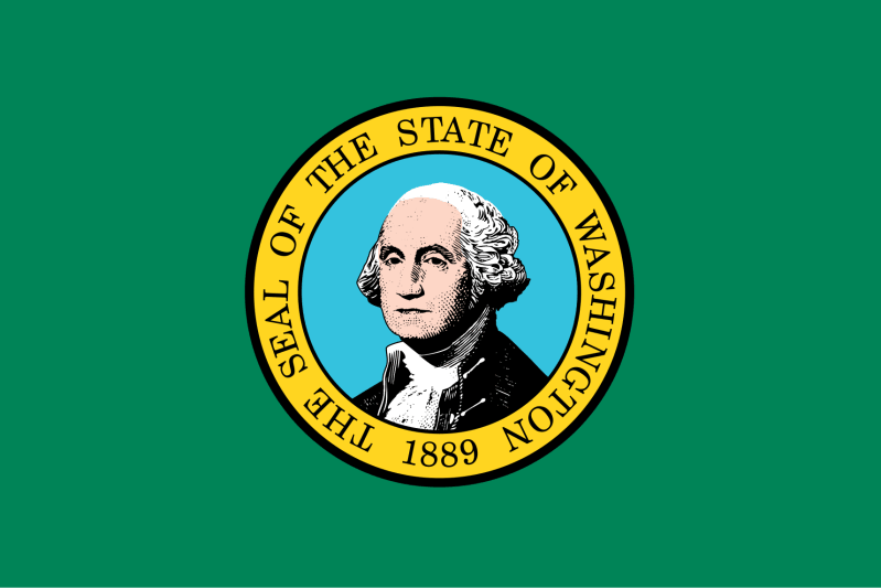 Washington State Flag Decal - Military Graphics