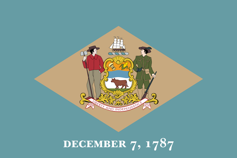 Delaware State Flag Decal - Military Graphics