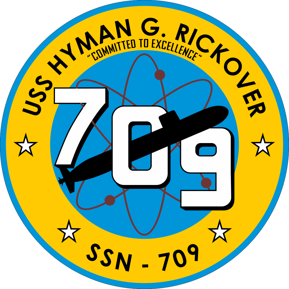 USS Hyman G. Rickover SSN-709 Decal - Military Graphics