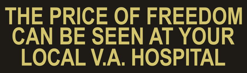 Price of Freedom VA Decal - Military Graphics