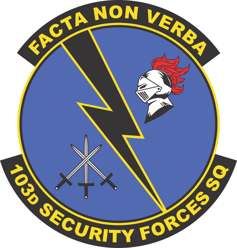 103rd Security Forces Squadron - Color Decal - Military Graphics