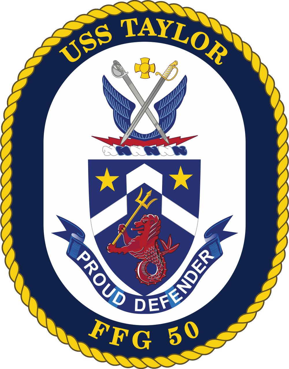 USS Taylor FFG-350 Coat Of Arms Decal - Military Graphics