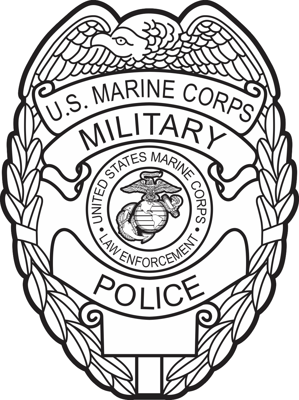 USMC Military Police Decal - Military Graphics